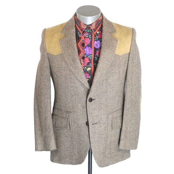 Pendleton | Suits & Blazers | Vintage Brown Herringbone Tweed Pendleton ...